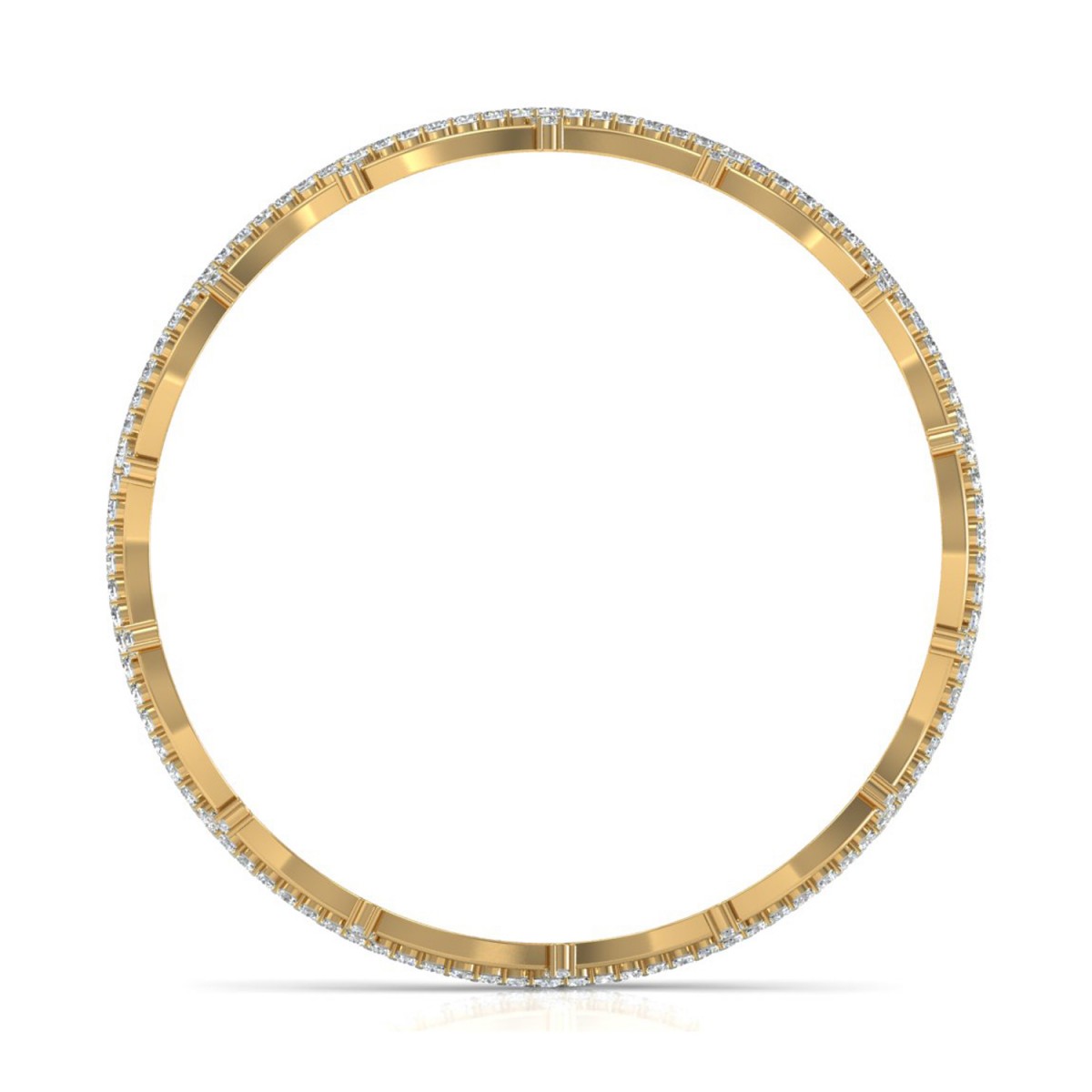 The Dylan Diamond Bangle | PC Jeweller