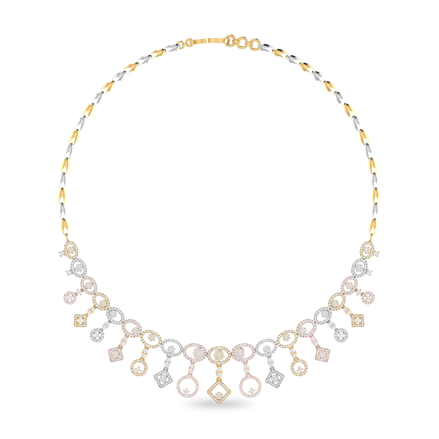 The Mide Diamond Necklace by PC Jeweller
