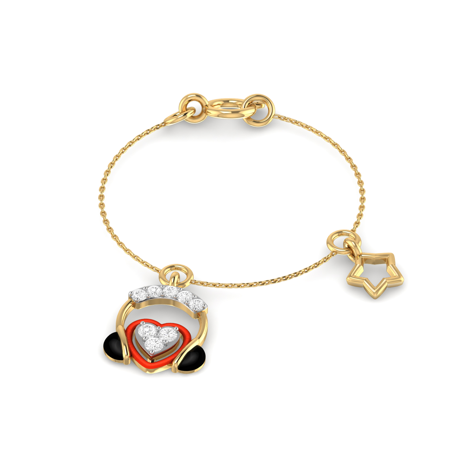 The Musical Diamond Watch Chain by PC Jeweller