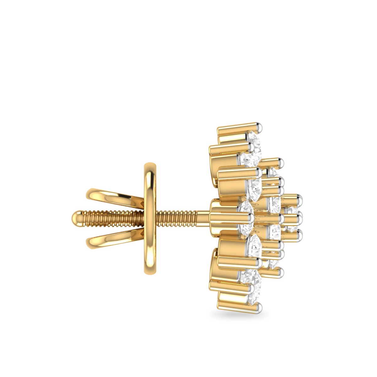 The Jenat Diamond Earring | PC Jeweller