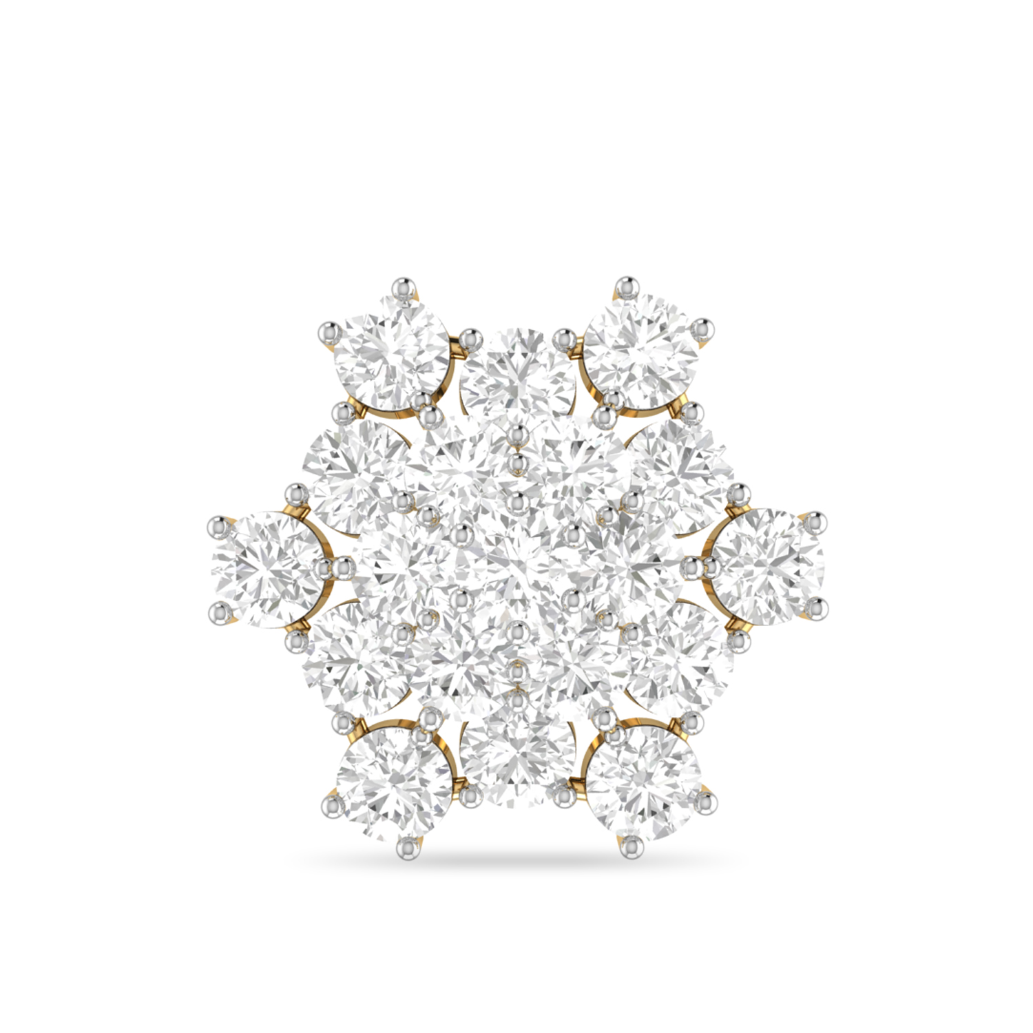 The Taahaa Diamond Earrings by PC Jeweller