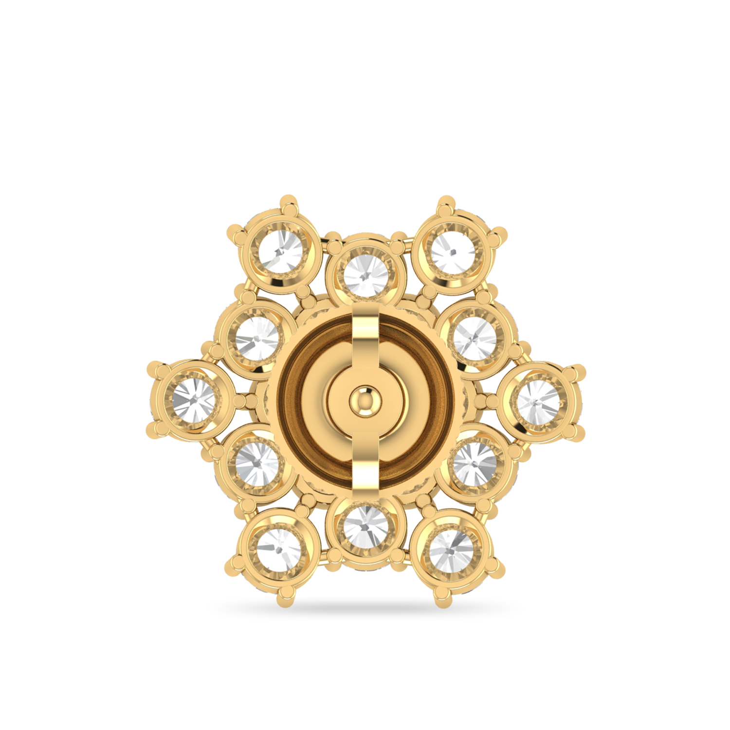 The Taahaa Diamond Earrings by PC Jeweller