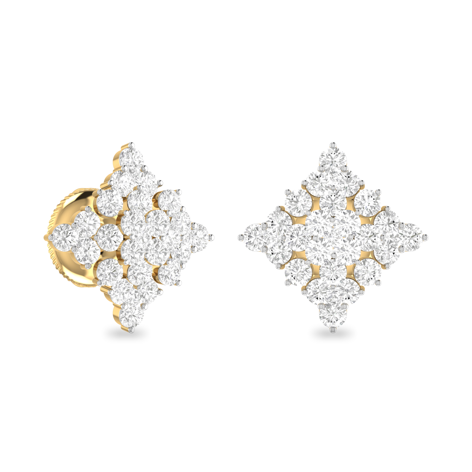 The Odeya Diamond Earrings | PC Jeweller