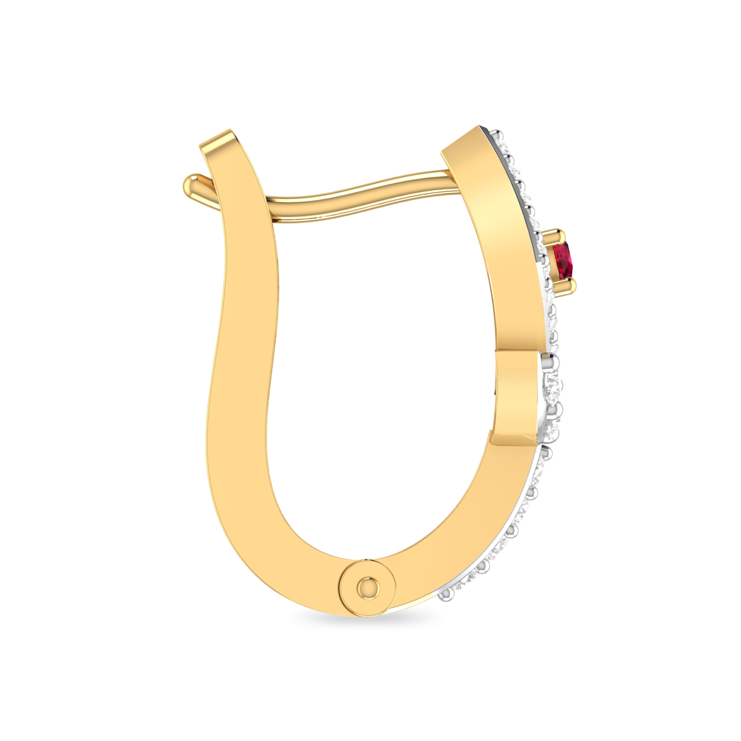 The Llamrei Diamond & Gemstone Earrings by PC Jeweller