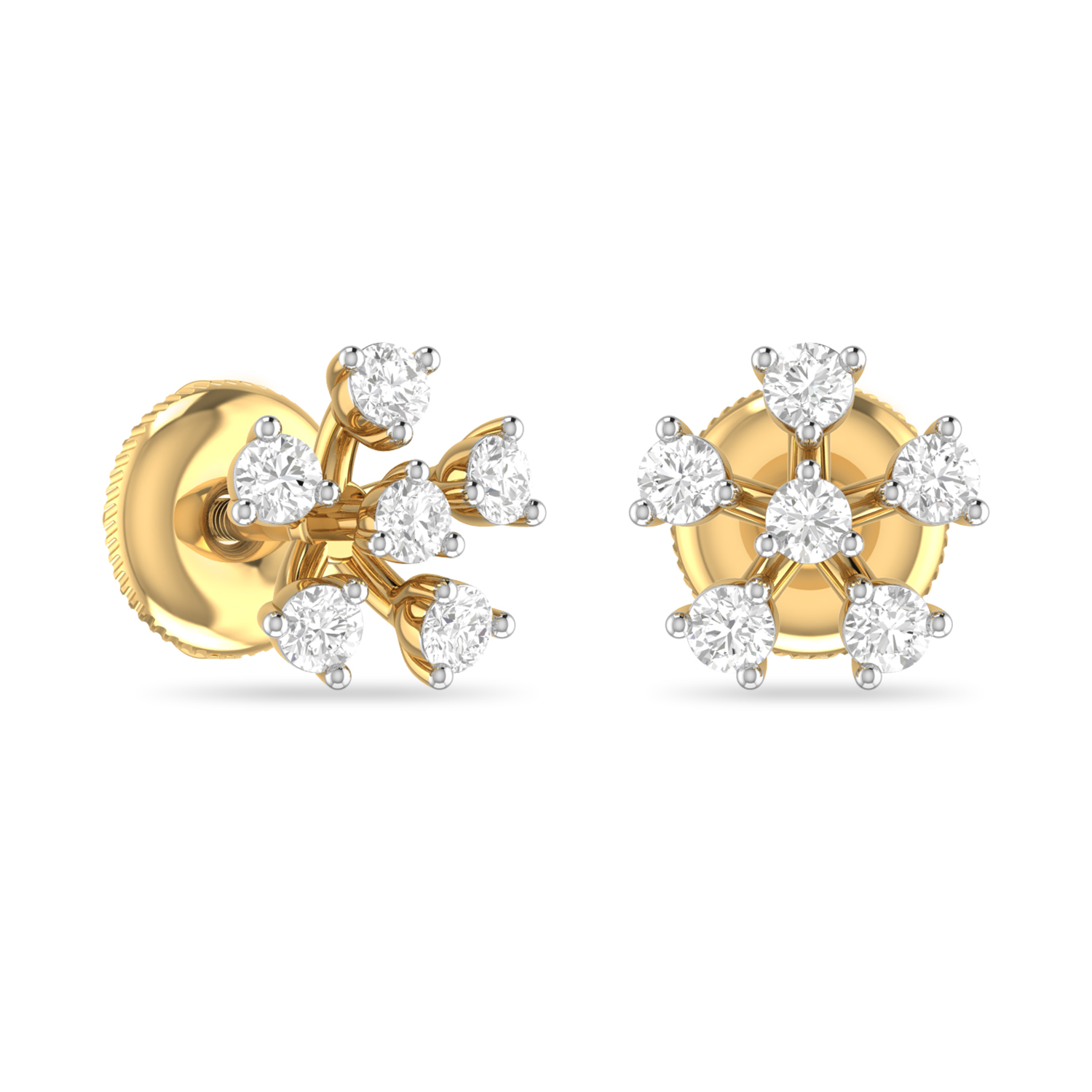 The Neelam Diamond Earrings by PC Jeweller