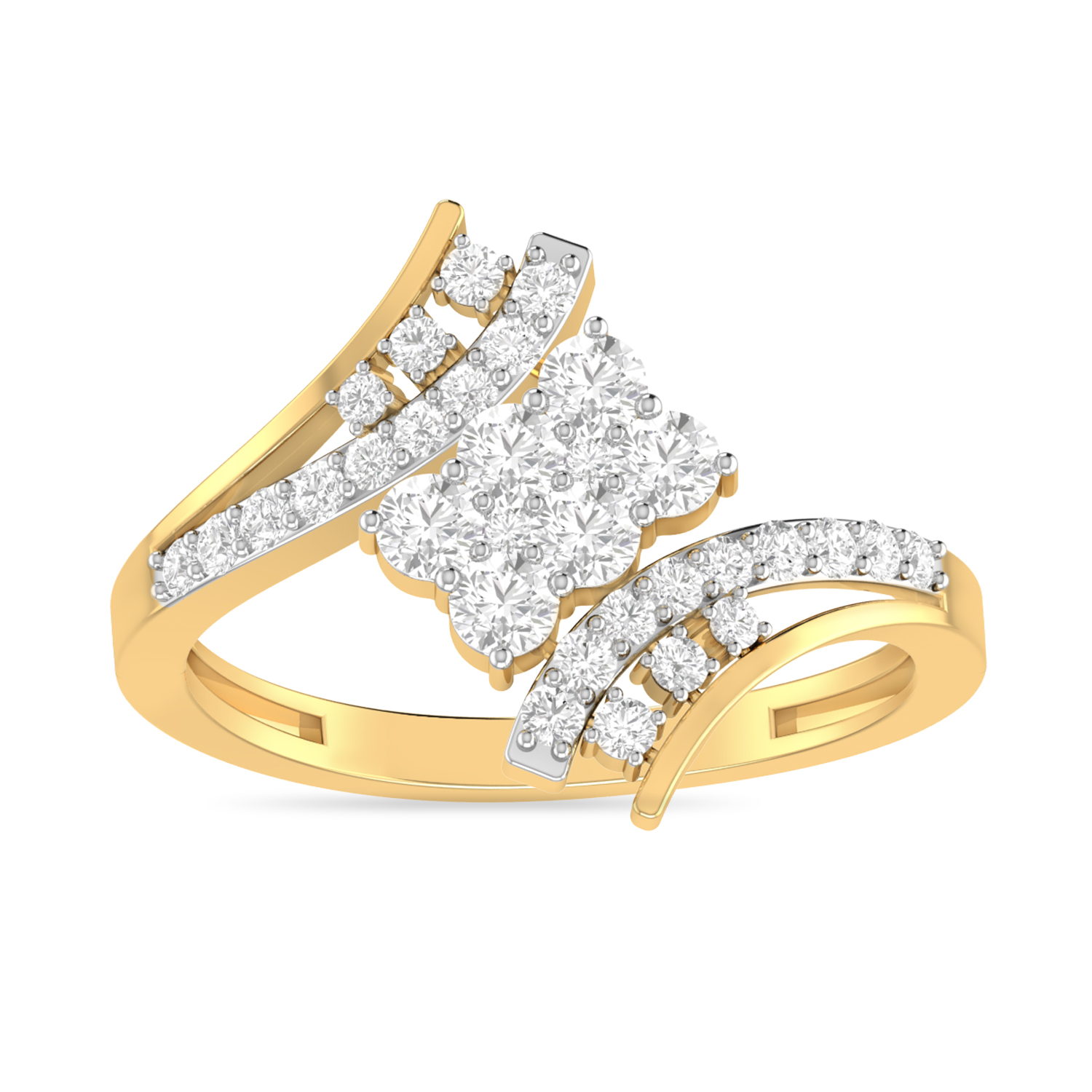 The Sinaya Diamond Ring | PC Jeweller