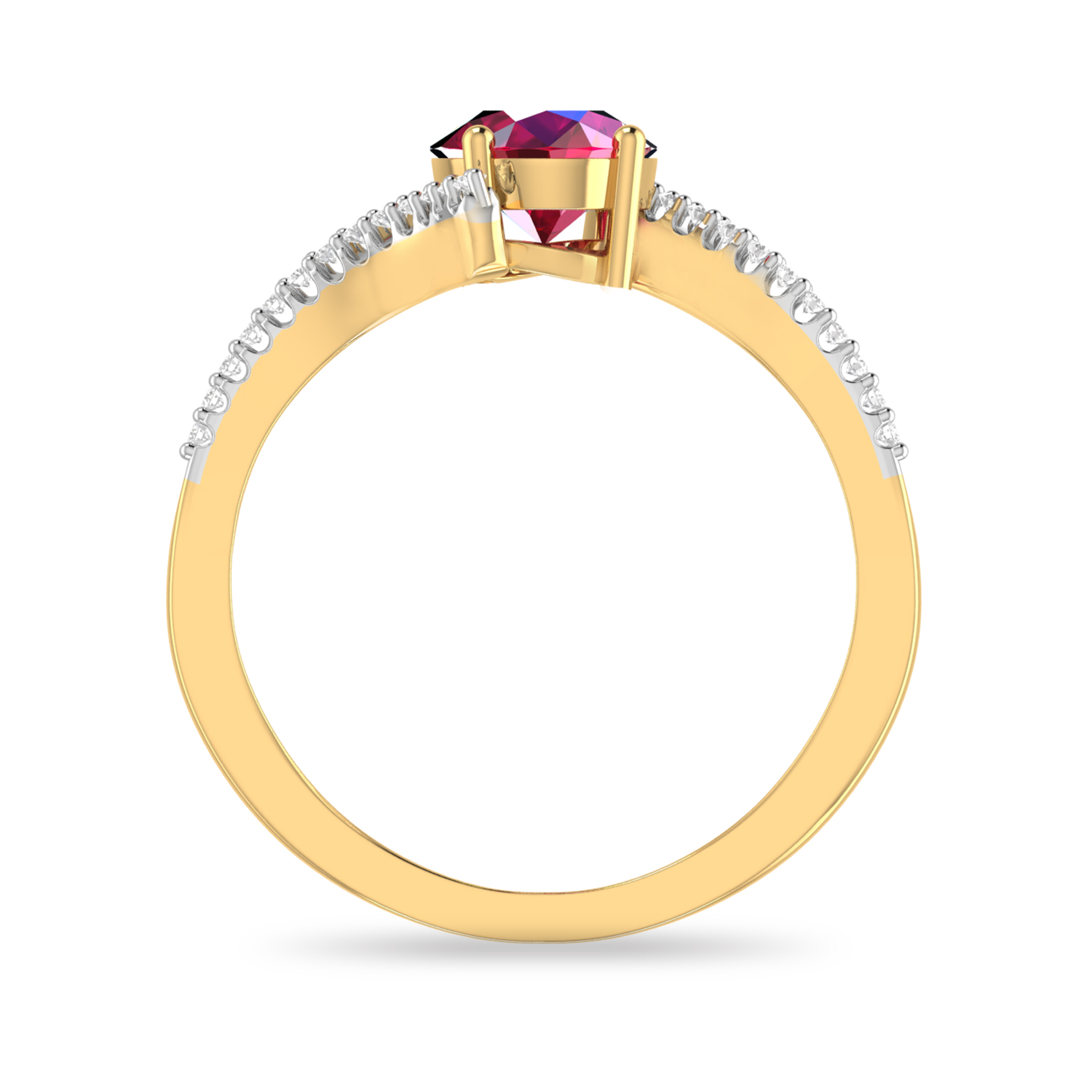 The Benzion Diamond &amp;amp; Gemstone Ring by PC Jeweller