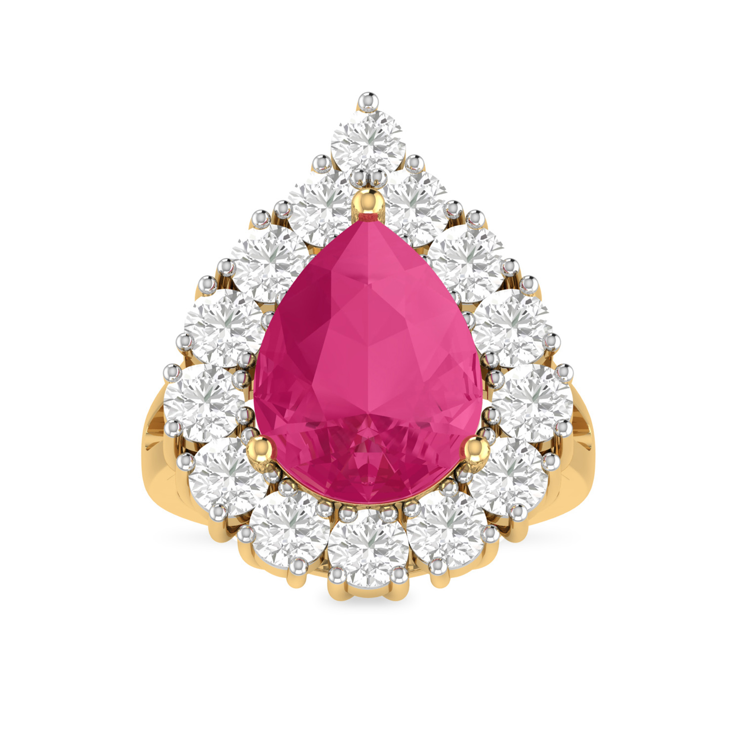 The Baelina Diamond & Gemstone Ring by PC Jeweller