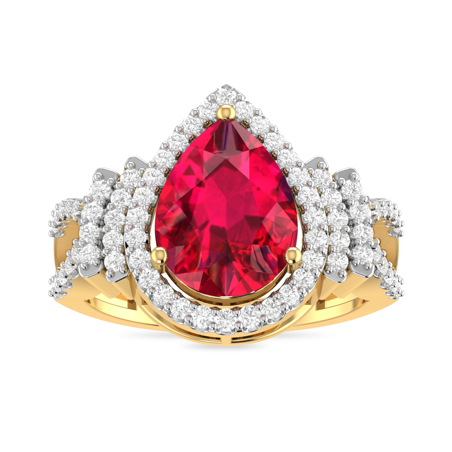 The Baduli Diamond &amp;amp;amp; Gemstone Ring by PC Jeweller