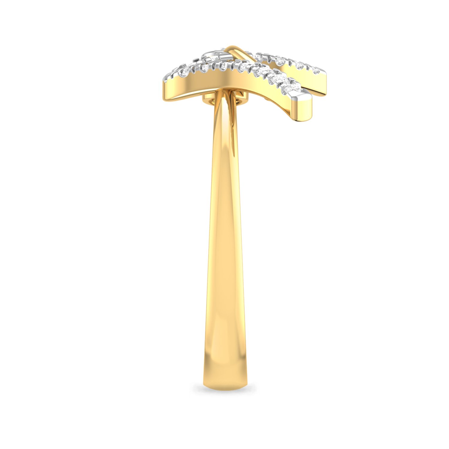 Buy A Alphabet Diamond Ring Online In India by PC Jeweller