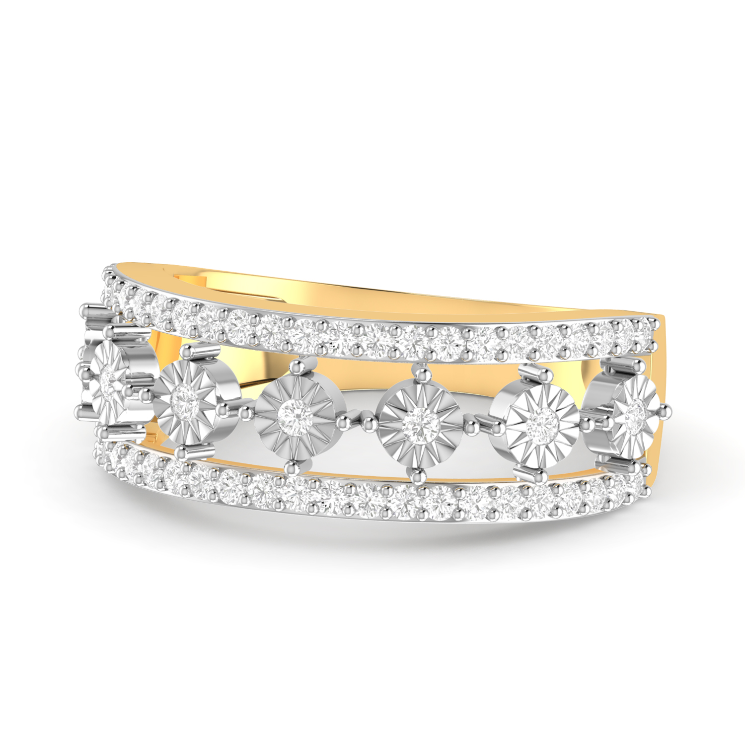 The Binyamin Diamond Ring by PC Jeweller