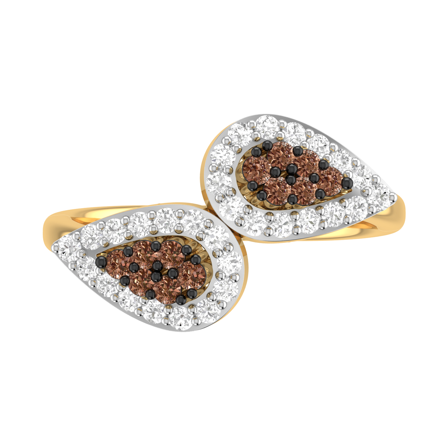 The Coffee Diamond Ring by PC Jeweller