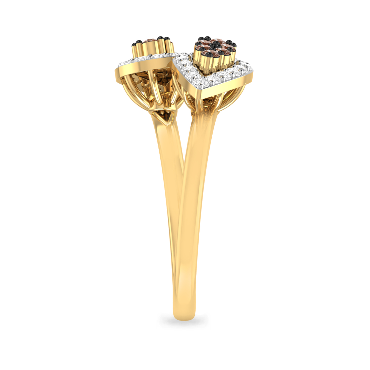 The Coffee Diamond Ring by PC Jeweller