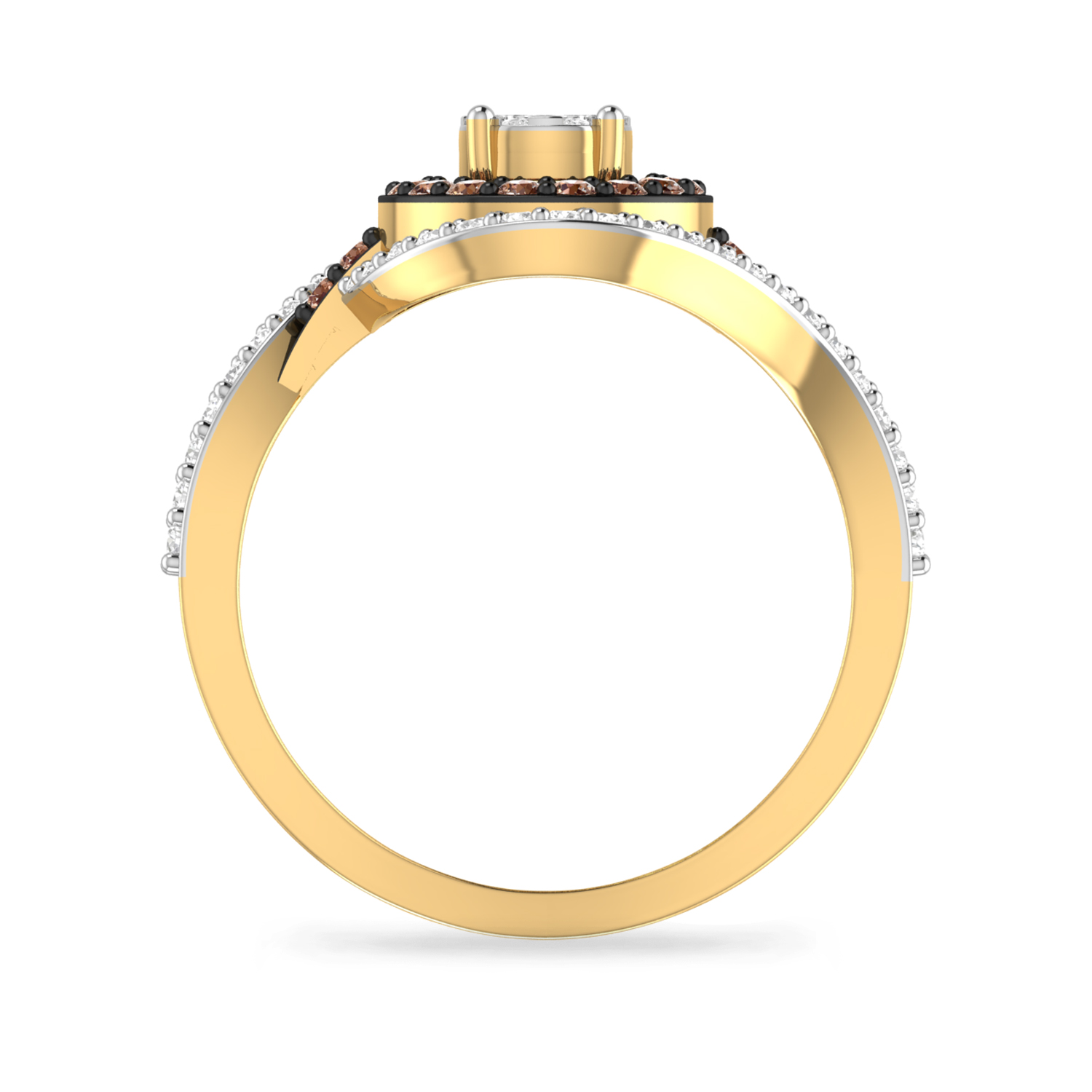 The Almond Diamond Ring by PC Jeweller