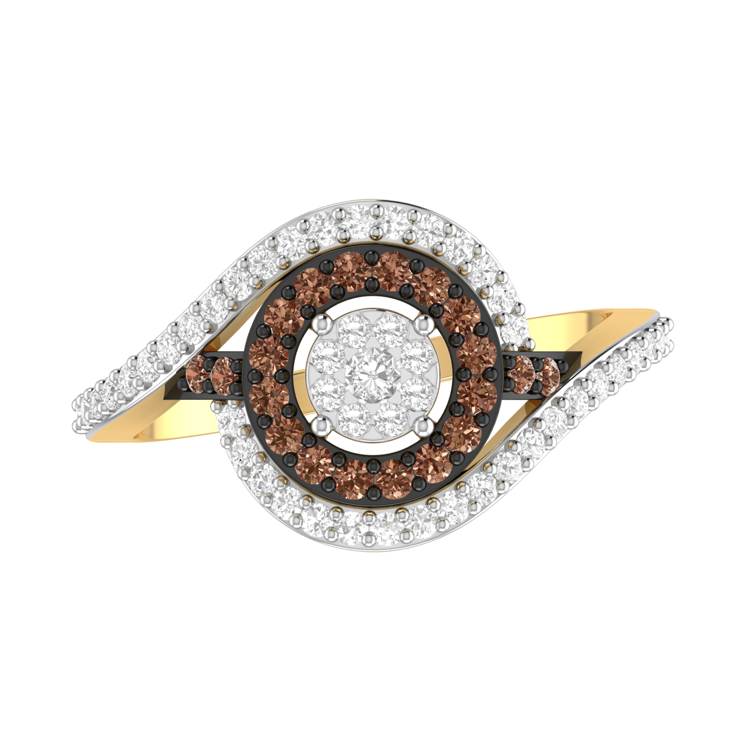 The Almond Diamond Ring by PC Jeweller