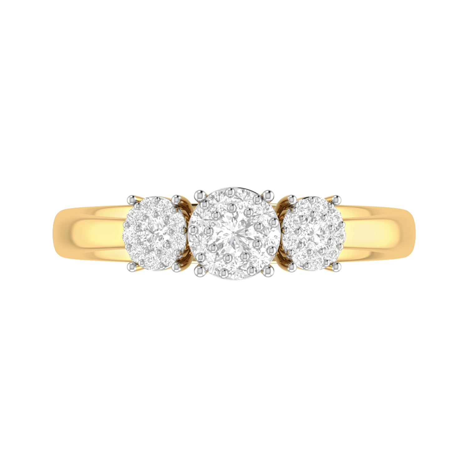 The Trinity Diamond Ring by PC Jeweller