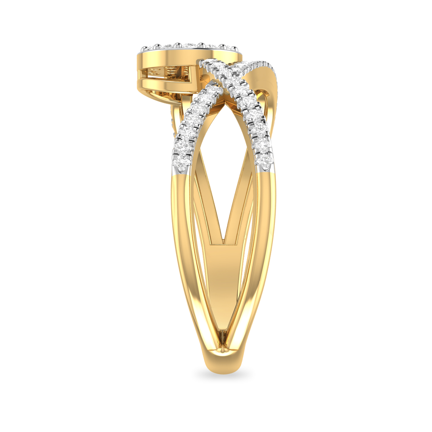 The Spindle Diamond Ring by PC Jeweller