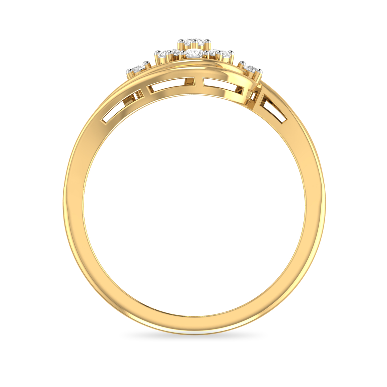 The Lilac Diamond Ring by PC Jeweller