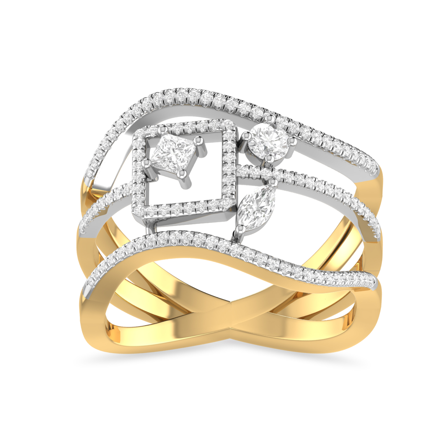 The Mehr Diamond Ring Ships Faster by PC Jeweller