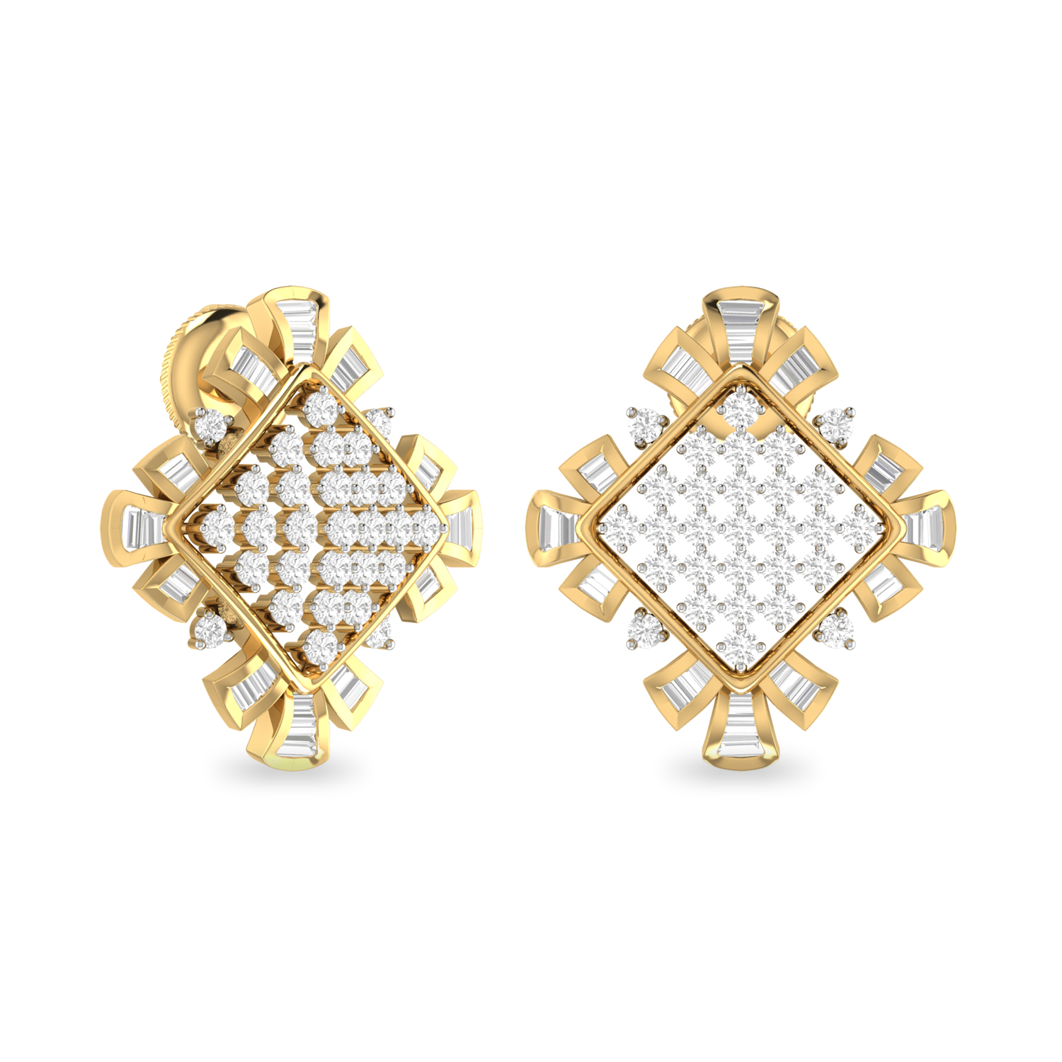 The Cochava Diamond Earrings by PC Jeweller