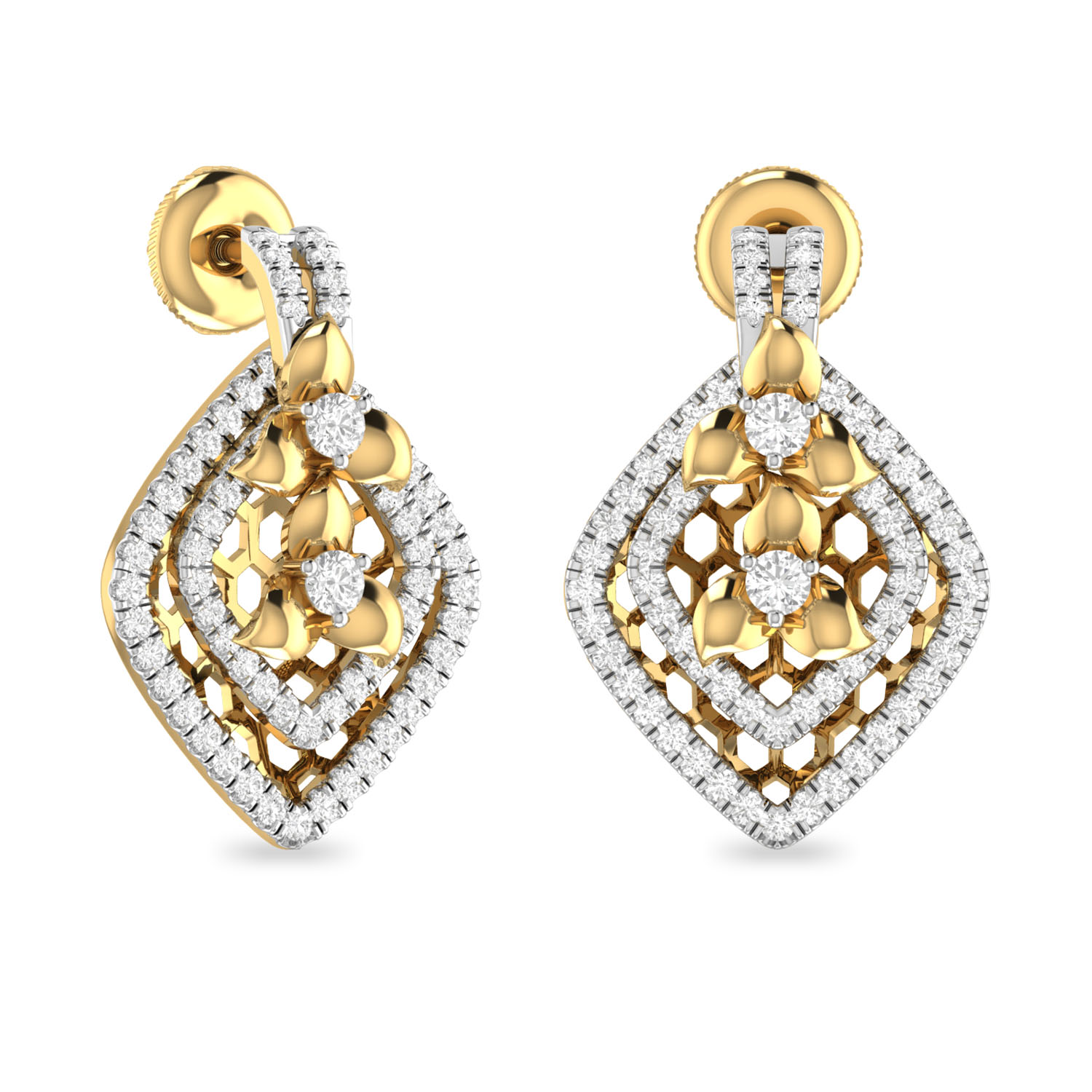 The Roark Diamond Earrings | PC Jeweller