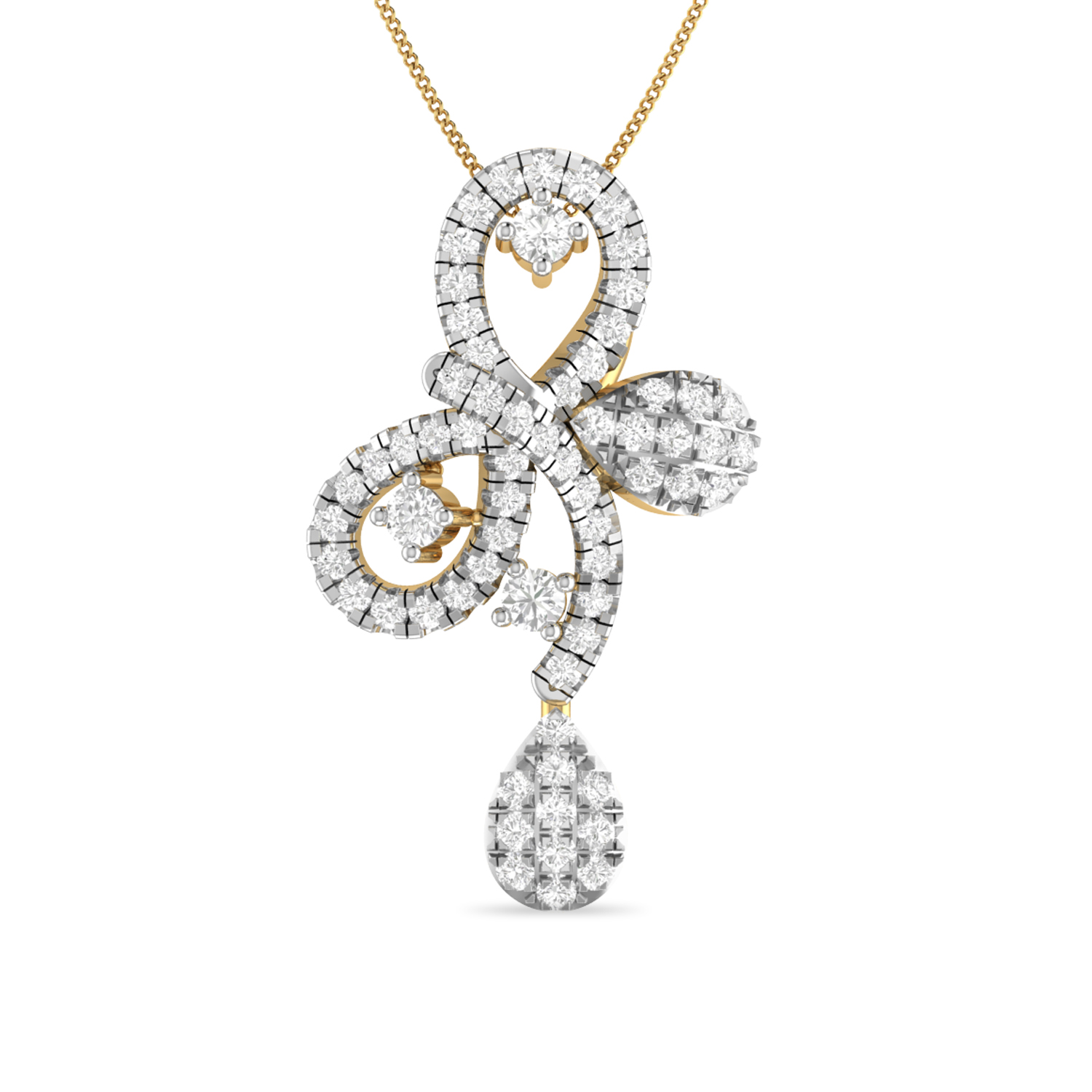 The Tito Diamond Pendant | PC Jeweller