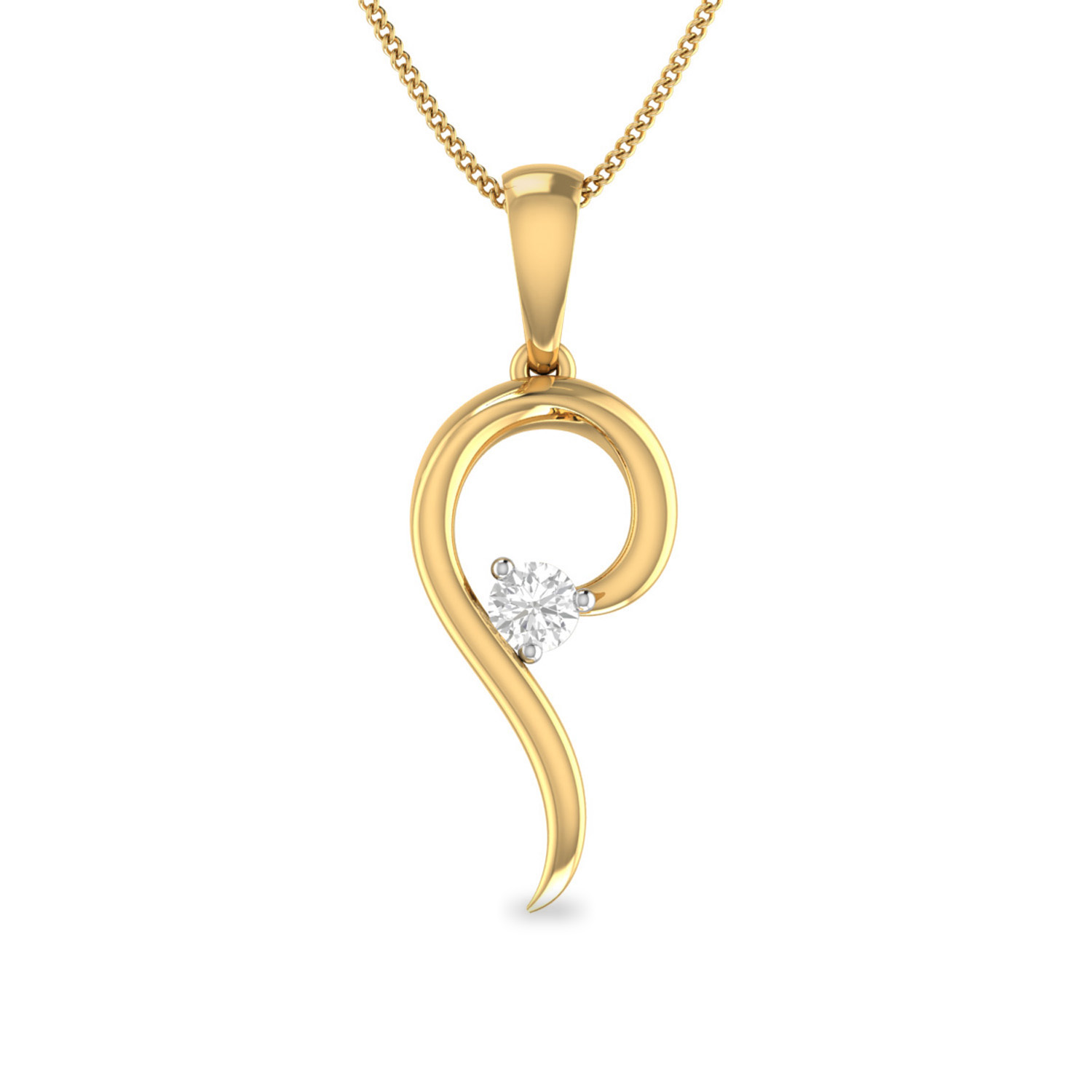 The Subaita Diamond Pendant by PC Jeweller