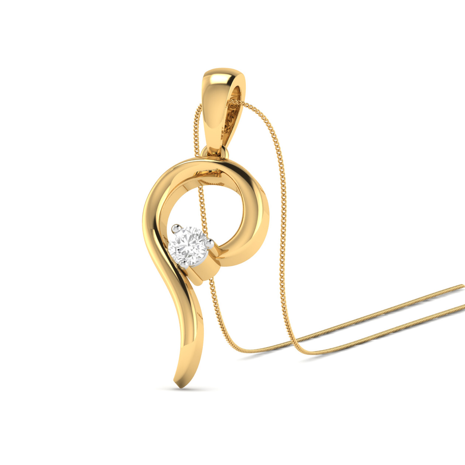 The Subaita Diamond Pendant by PC Jeweller