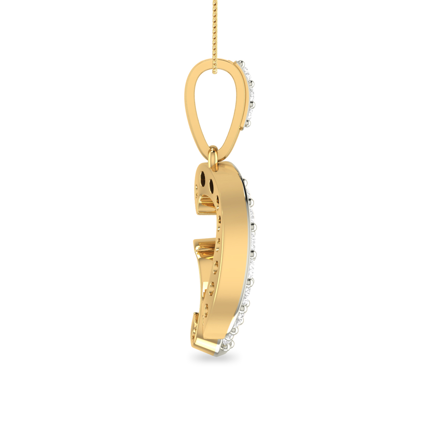 The Alphabet G Diamond Pendant | PC Jeweller