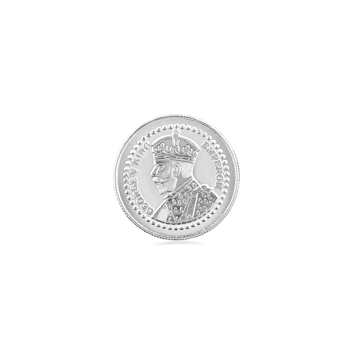 10 Gram George V King Silver Coin by PC Jeweller