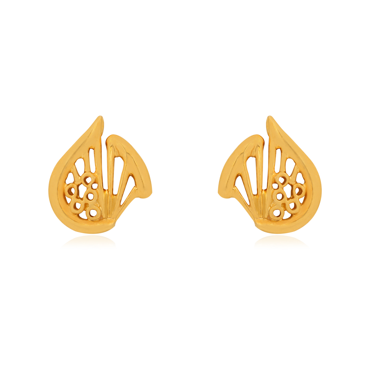 The Akruti Gold Earrings by PC Jeweller