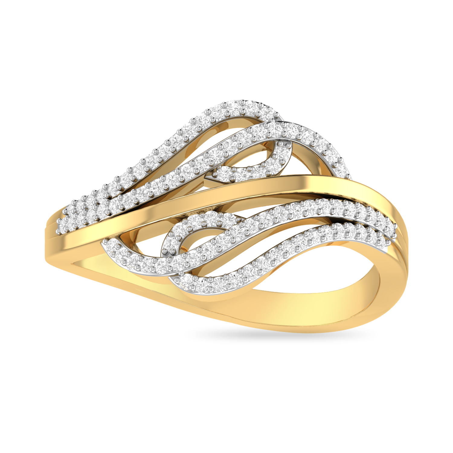 The Clust Gold Ring | PC Jeweller