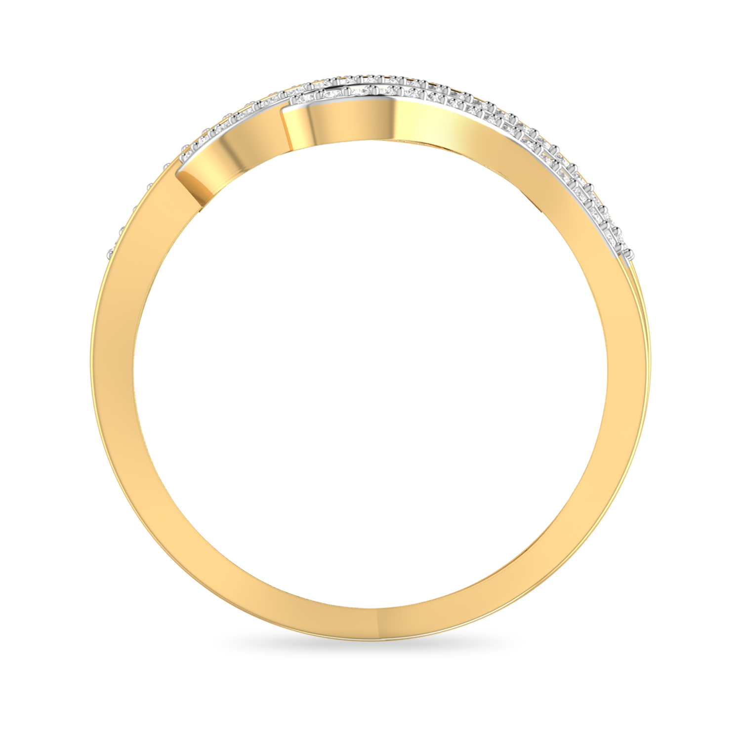 The Clust Gold Ring | PC Jeweller