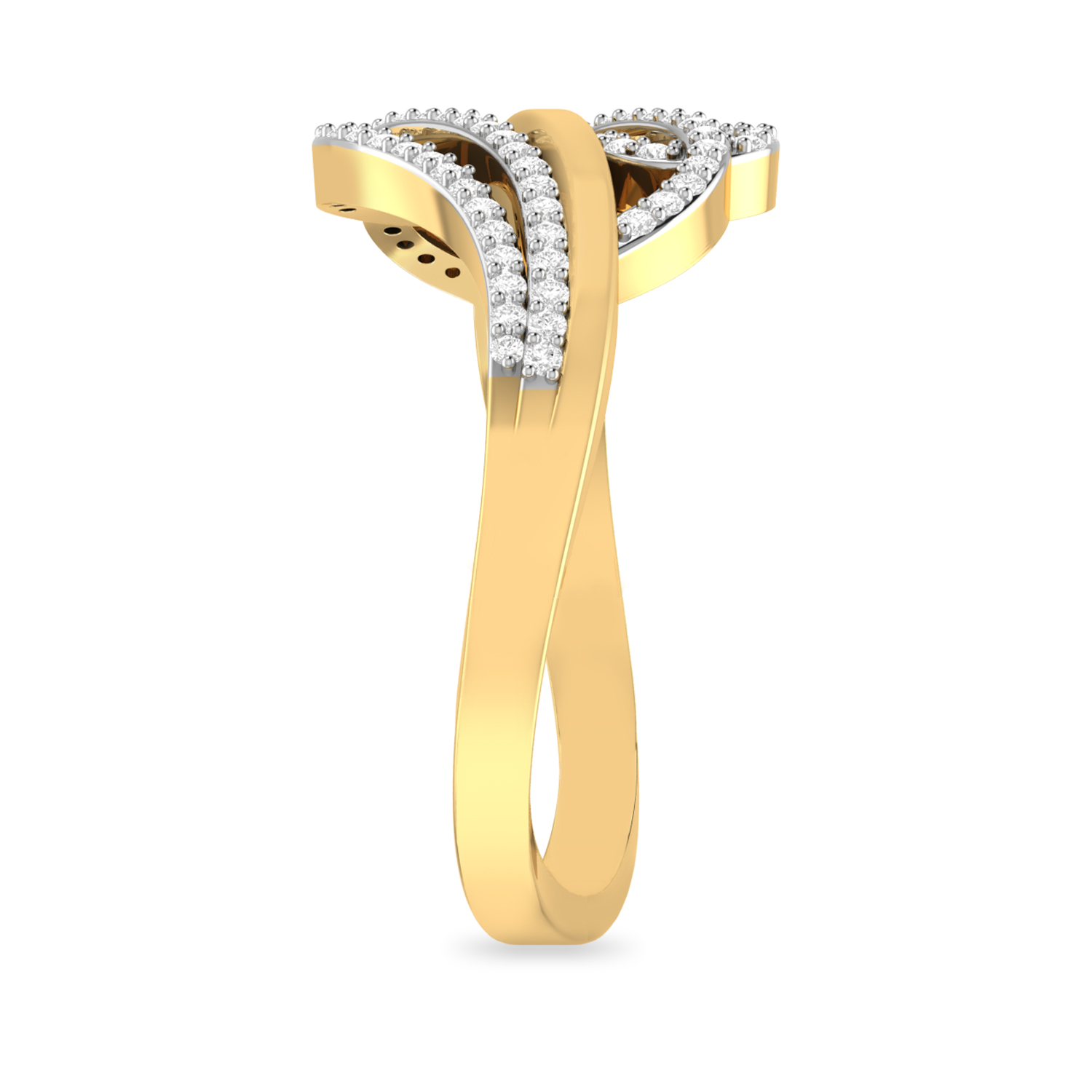 The Clust Gold Ring | PC Jeweller