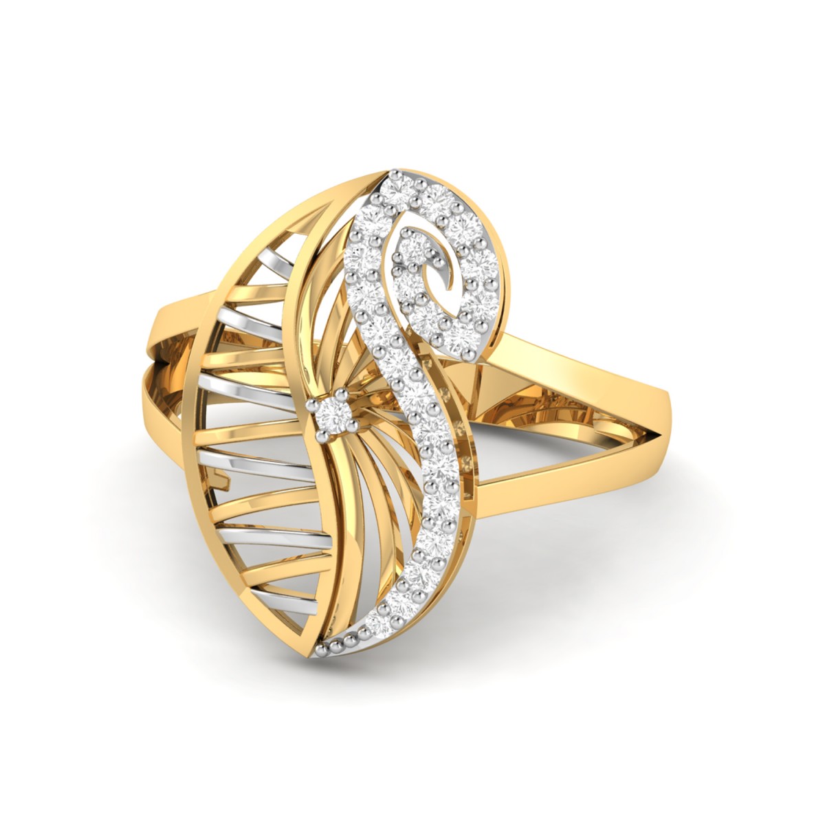 The Dionne Gold Ring | PC Jeweller