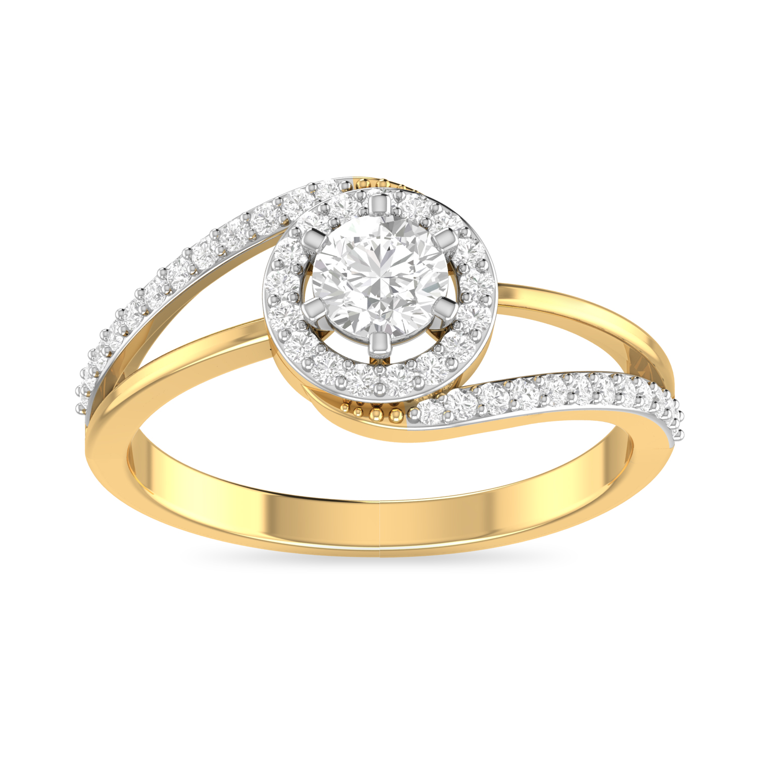 The Ekantika Gold Ring by PC Jeweller