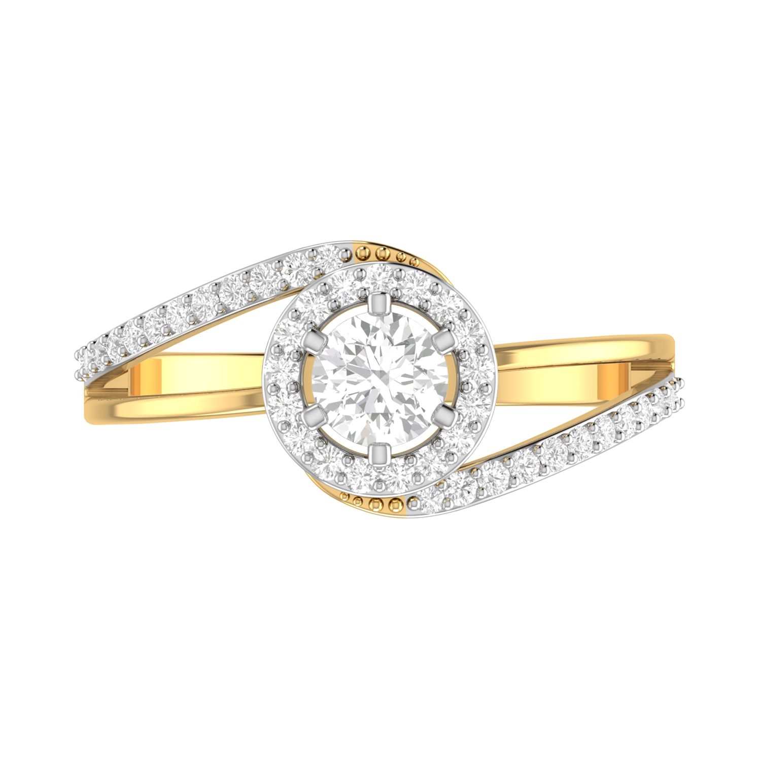 The Ekantika Gold Ring by PC Jeweller