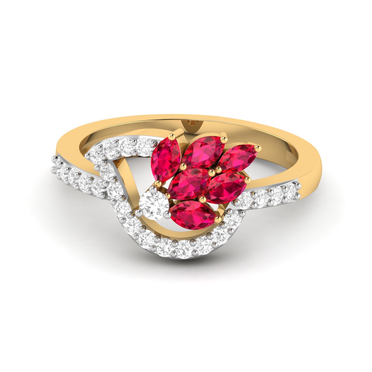 The Columbo Gold Ring | PC Jeweller