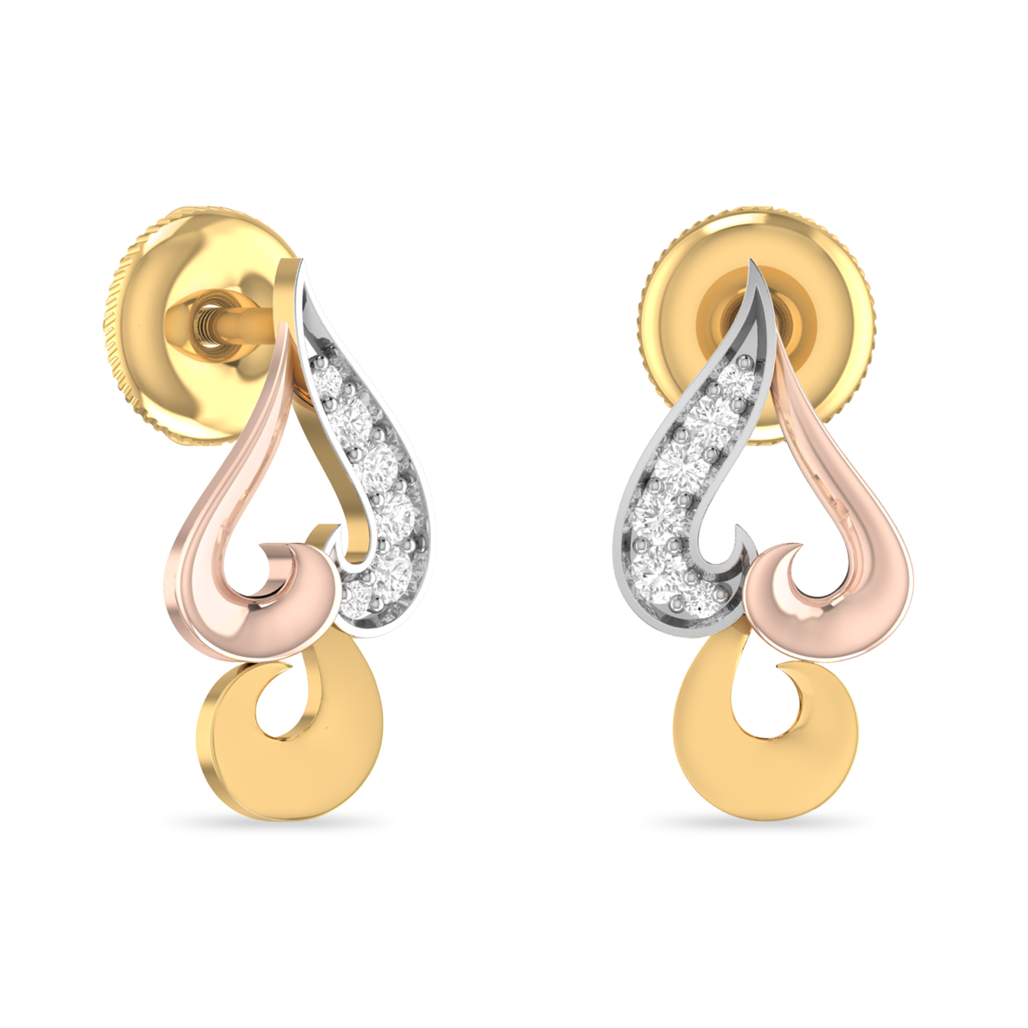 The Upkosh Gold Earrings by PC Jeweller