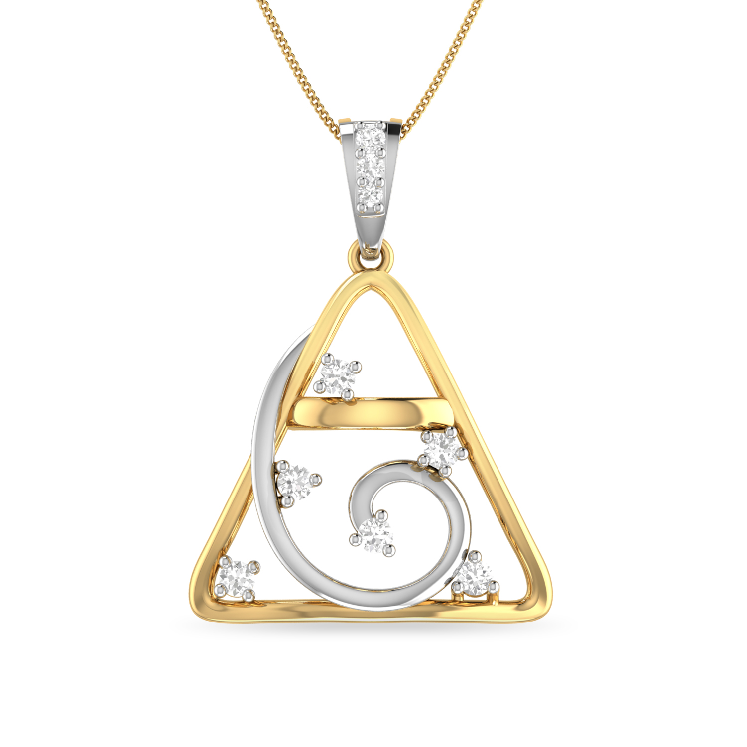The Pavan Gold Pendant | PC Jeweller