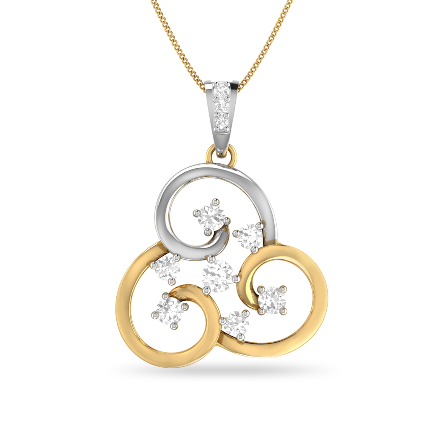 The Aruth Gold Pendant | PC Jeweller