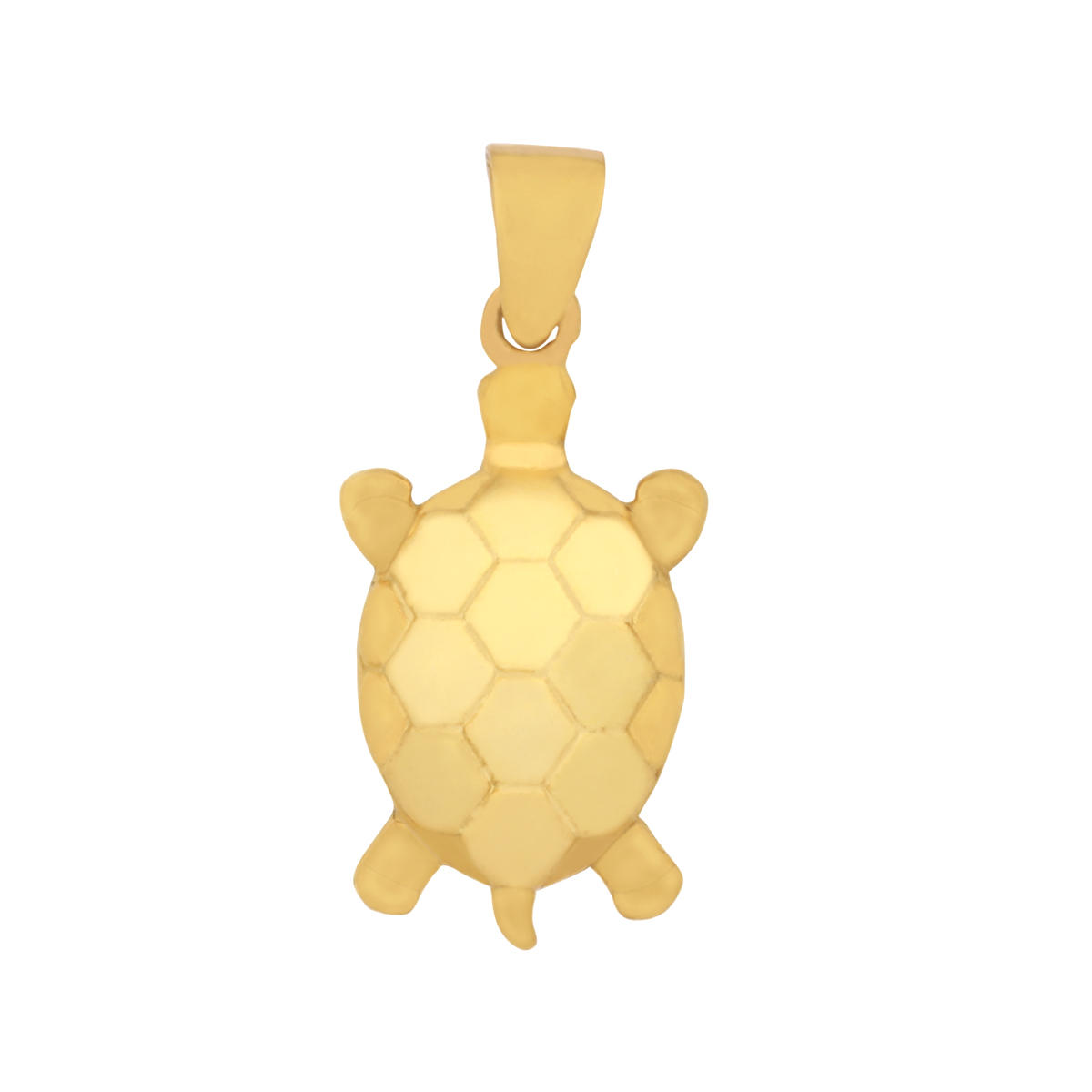 The Tortoise Gold Pendant by PC Jeweller
