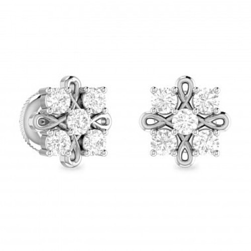 The Hank Silver Earring Ships Faster by PC Jeweller Ship Faster