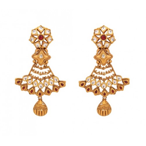 The Azva Floral Gold Earrings