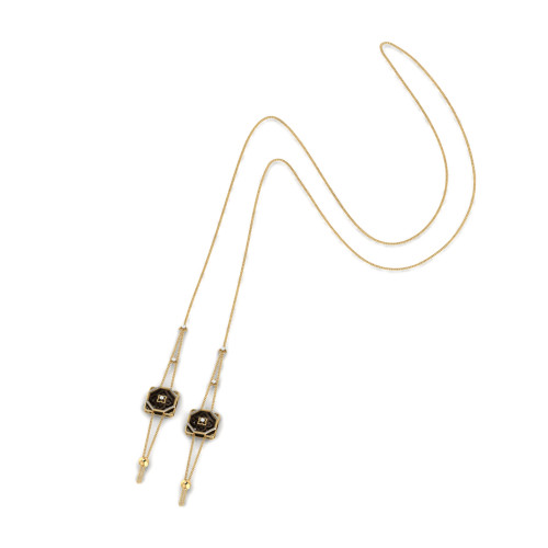 The Juhi Diamond Silver Goggle Chain by PC Jeweller