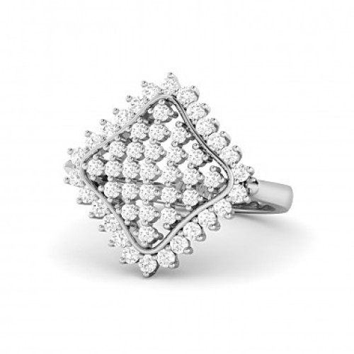 The Nealy Diamond Silver Ladies Ring Ships Faster by PC Jeweller Ship ...