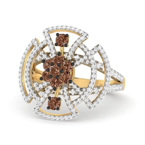 The Cocoa Diamond Ring by PC Jeweller
