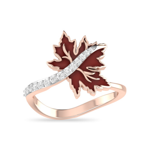 The Maple Leaf Diamond Ring by PC Jeweller