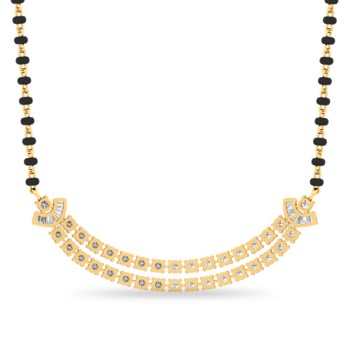 The Nithisha Diamond Mangalsutra by PC Jeweller