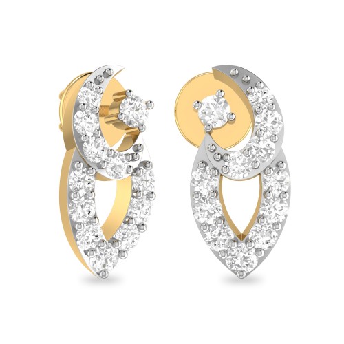 The Chimalis Diamond Earrings | PC Jeweller